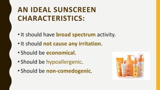Preparation and formulation of sunscreen | PPTX