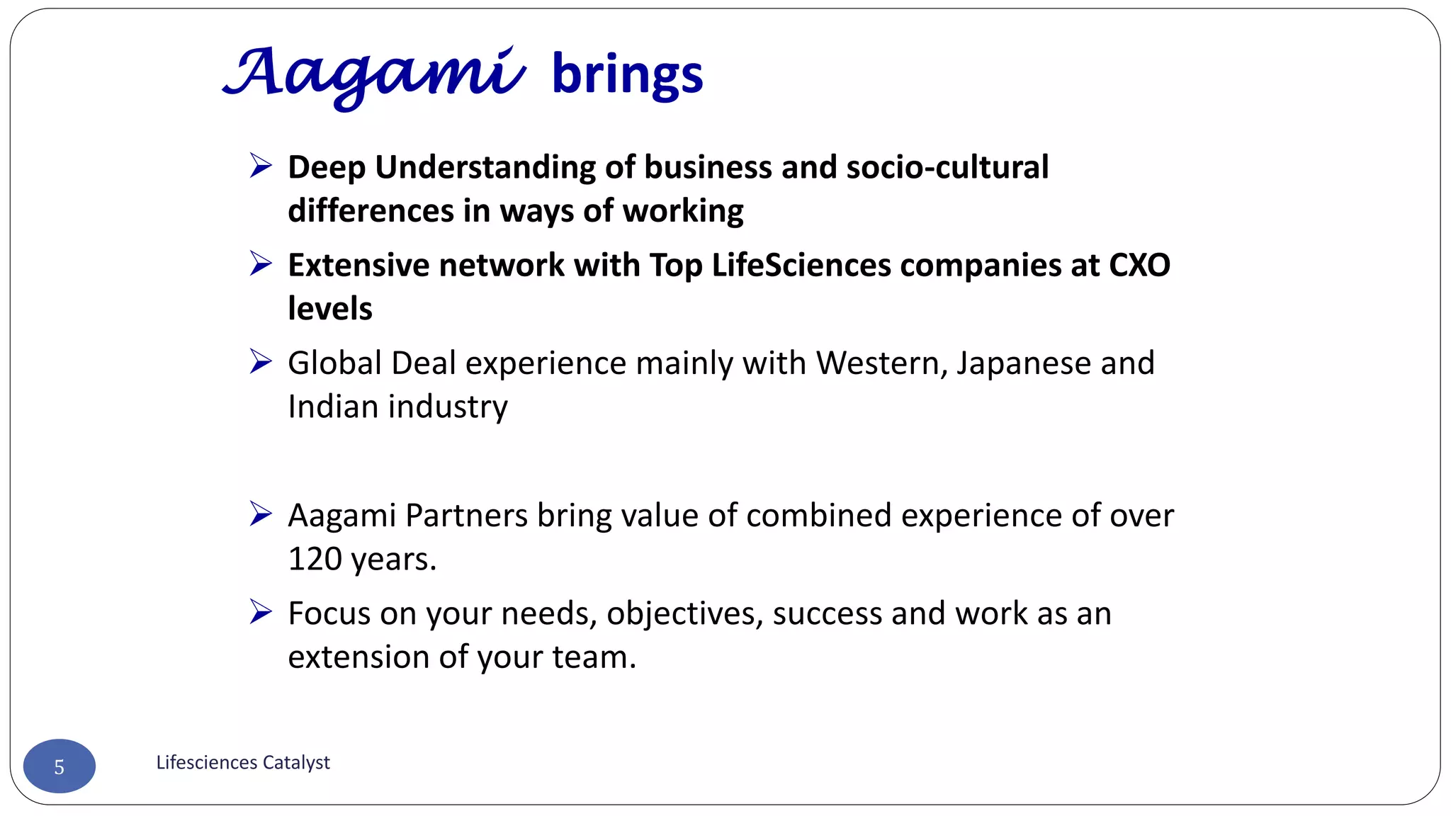 Aagami Inc. Company Presentation | PPT