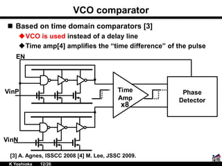 A 13b SAR ADC with Eye-opening VCO Based Comparator | PPTX