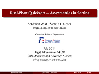 Dual-Pivot Quicksort - Asymmetries in Sorting | PDF