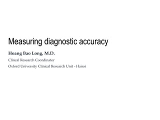 Measuring Diagnostic Accuracy | PPTX
