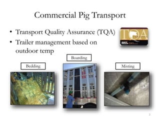 Dr. Angela Green - Pig Transport Environment During Extreme Outdoor ...