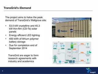 Technology Trialing - TransGrid's 2014 Demand Management Innovation ...