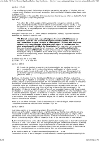 Bombay High Court - Ruling on State cant Compel Citizens to Declare ...