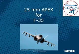 NAMMO APEX Presentation September 2014 F-35 JESB | PDF