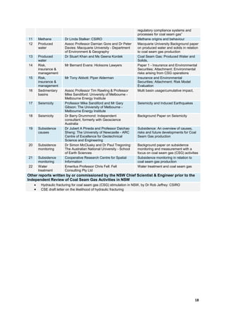 Final Report of the Independent Review of Coal Seam Gas Activities in ...