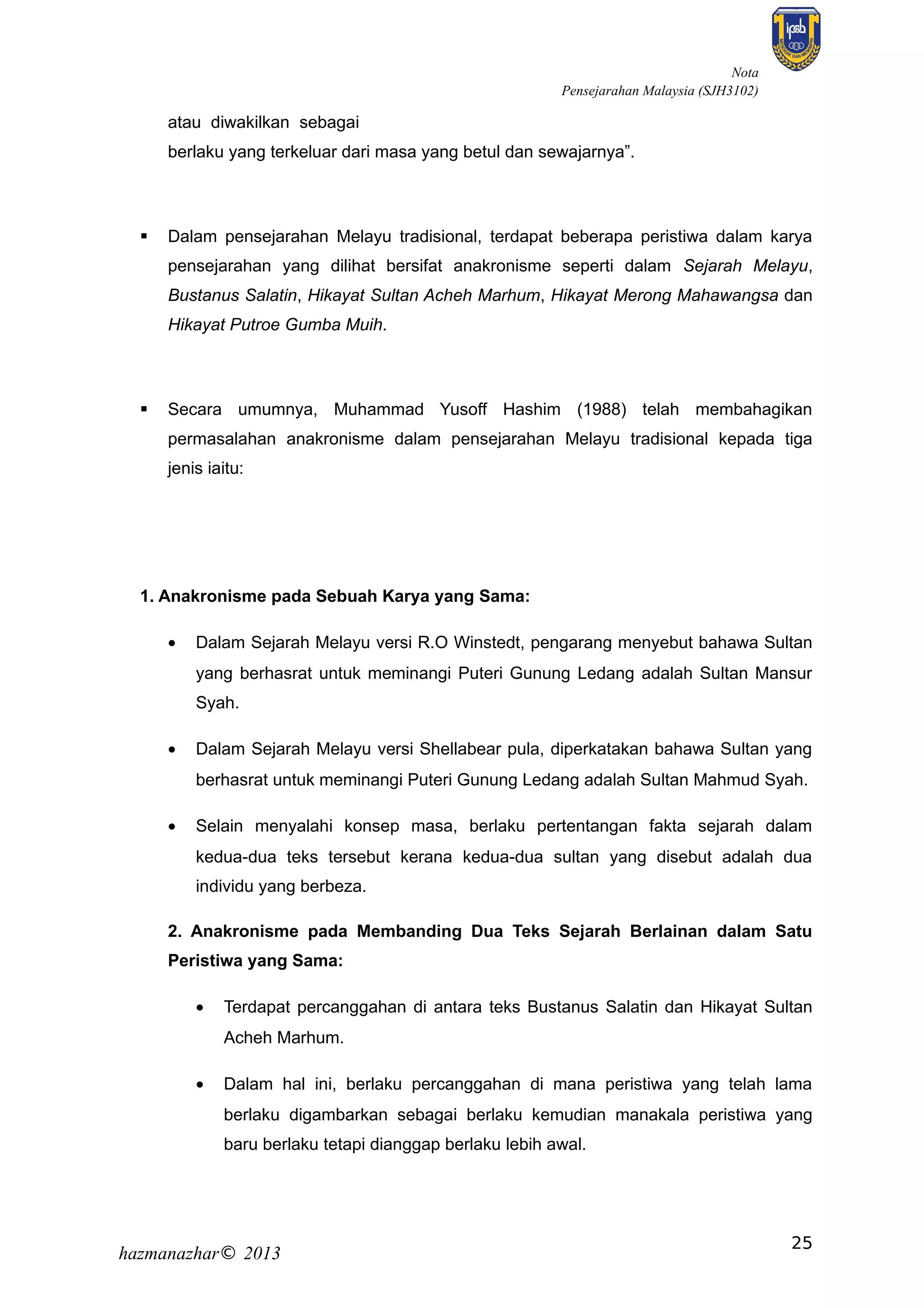 Bab-1-Pengenalan-pensejarahan-msia | PDF