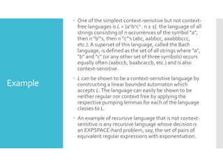 Types of Language in Theory of Computation | PPTX