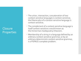 Types of Language in Theory of Computation | PPTX