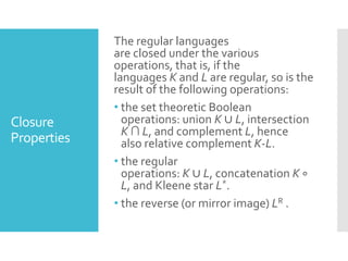 Types of Language in Theory of Computation | PPTX