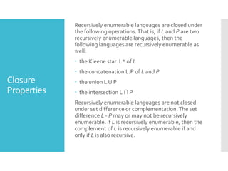 Types of Language in Theory of Computation | PPTX