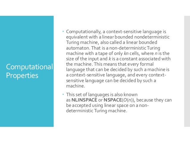 Types of Language in Theory of Computation