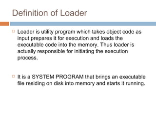 Loaders and Linkers | PPT