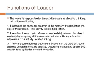 Loaders and Linkers | PPT