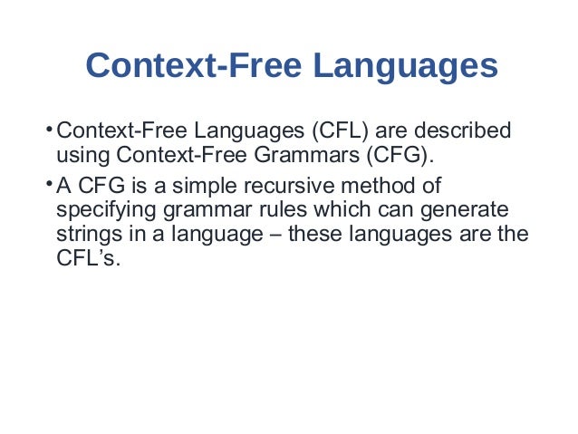 context free language