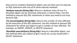 statement interface | PPT