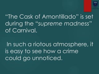 The Cask of Amontillado Introduction and Vocabulary .pptx