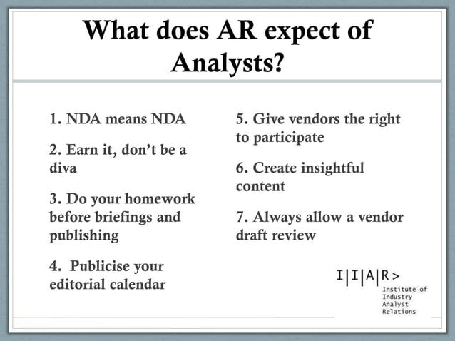 The IIAR 7+7+7 Rules of Engagement | PPT
