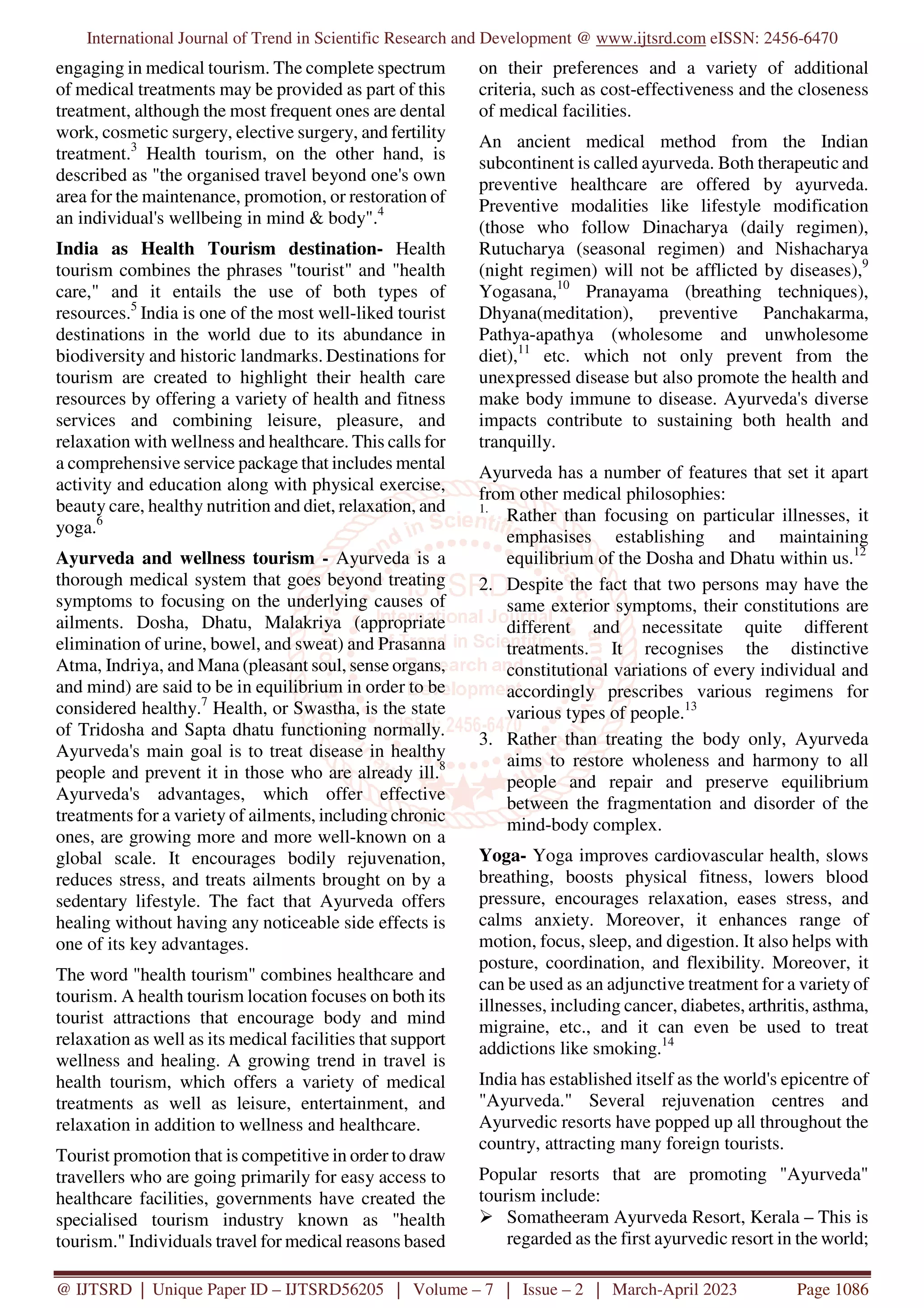 Ayurveda, Health, and Wellness Tourism in India | PDF