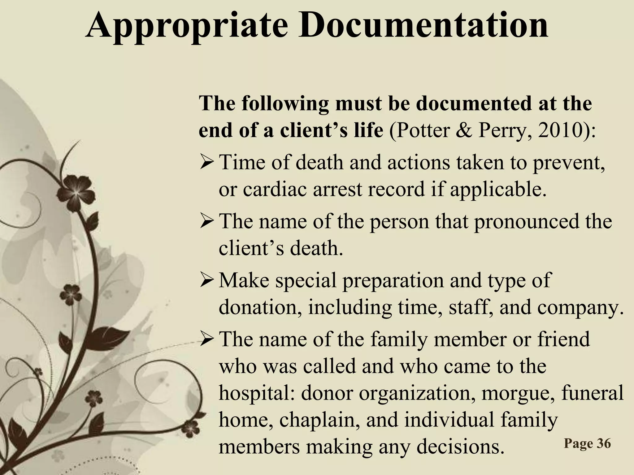 End of Life Presentation | PPTX