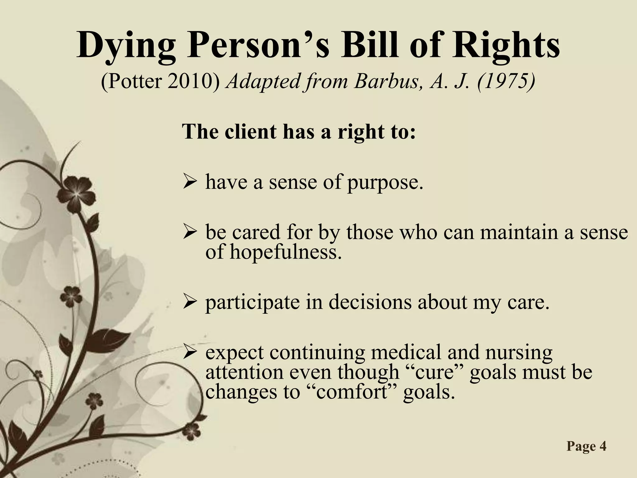 End of Life Presentation | PPTX