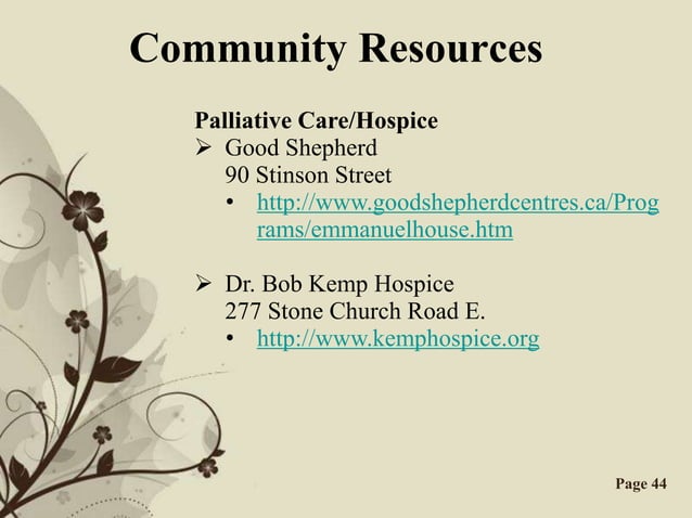 End of Life Presentation | PPTX | Bereavement | Family and Relationships