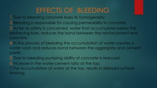 Concrete Technology Bleeding of concrete.pptx