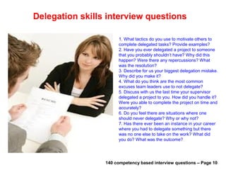 140 competency based interview questions | PDF | Resume Writing and ...