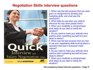 140 competency based interview questions | PDF | Resume Writing and ...