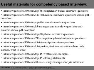 140 competency based interview questions | PDF | Resume Writing and ...
