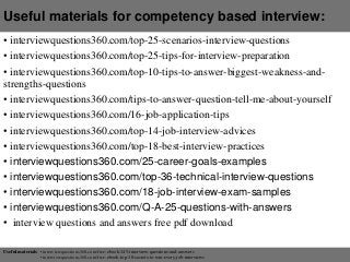 140 competency based interview questions | PDF | Resume Writing and ...