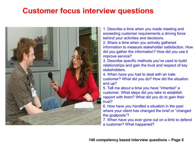 140 competency based interview questions | PDF | Resume Writing and ...