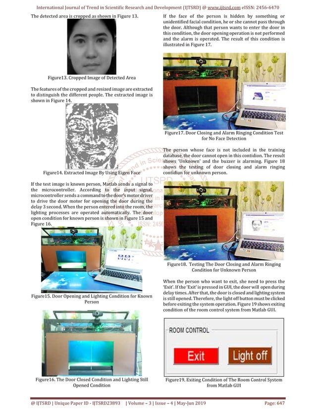 Face Recognition Based Intelligent Door Control System | PDF | Technology & Computing