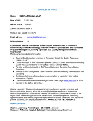 CORINA CV 2017Q | PDF