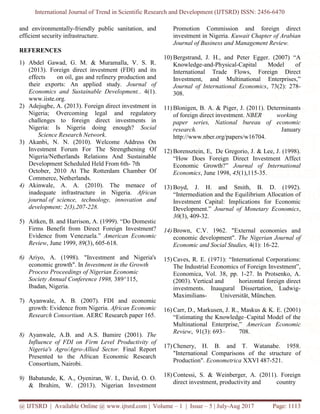 Infrastructural Development as a Means of Attracting Foreign Direct ...