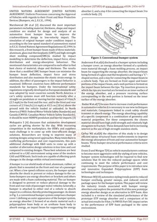 Review on Design and Analysis of Front Bumper | PDF