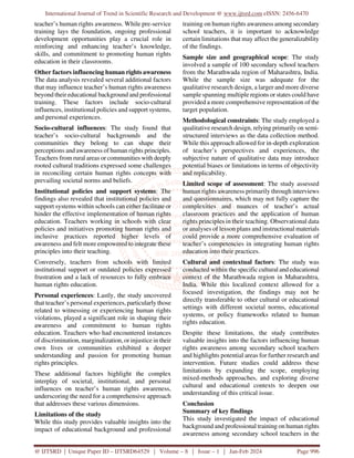 The Impact of Educational Background and Professional Training on Human Rights Awareness among ...