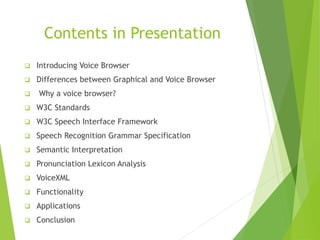 Voice Browser | PPTX