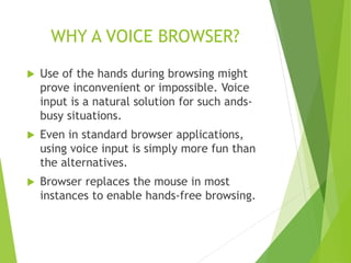 Voice Browser | PPTX