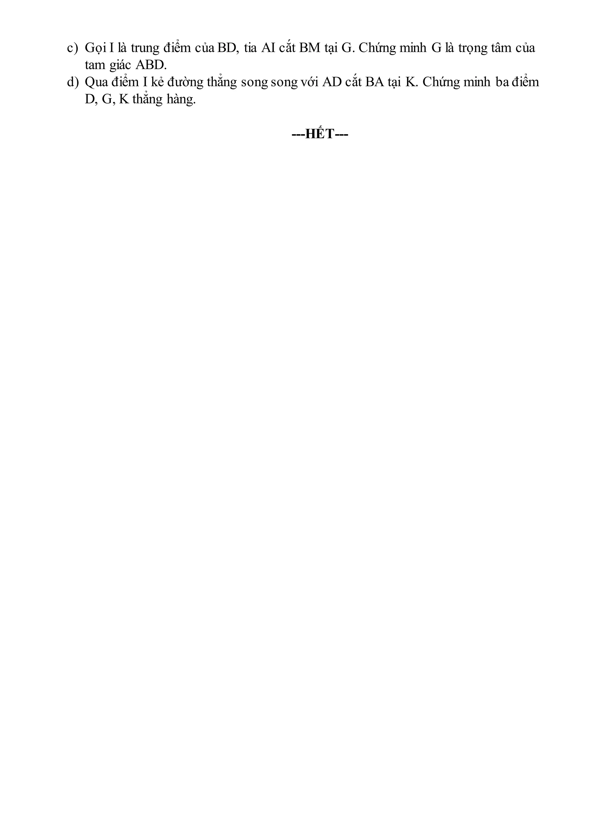 Đề Thi HK2 Toán 7 - THCS Tân Bình | DOCX