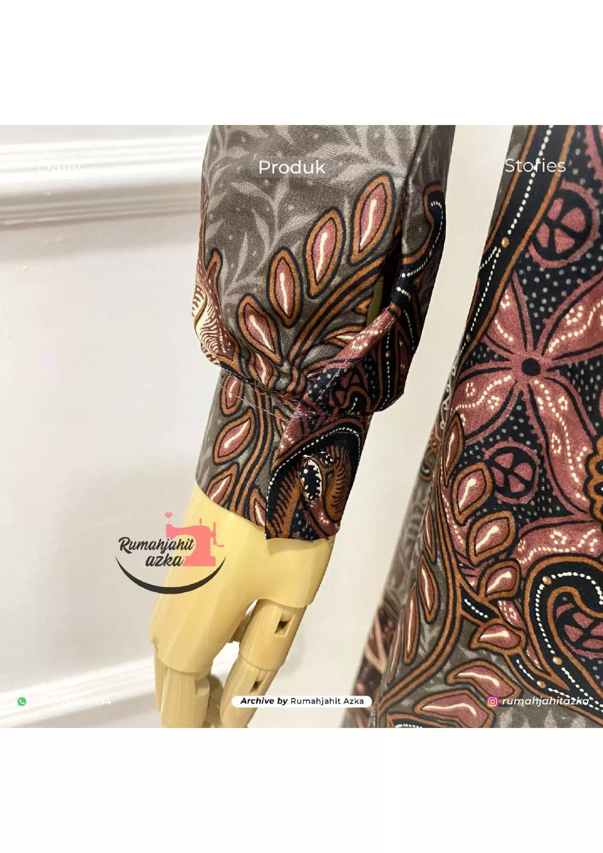 Tunik Batik Outer by Rumah Jahit Azka | PDF