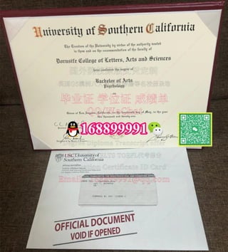 University of Southern California degree offer diploma Transcript | PDF