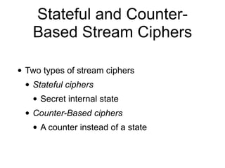 5. Stream Ciphers | PDF