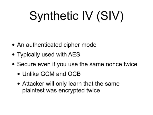 CNIT 141: 8. Authenticated Encryption | PPT