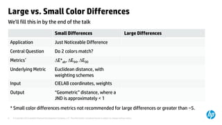 A Similarity Measure for Large Color Differences | PPT