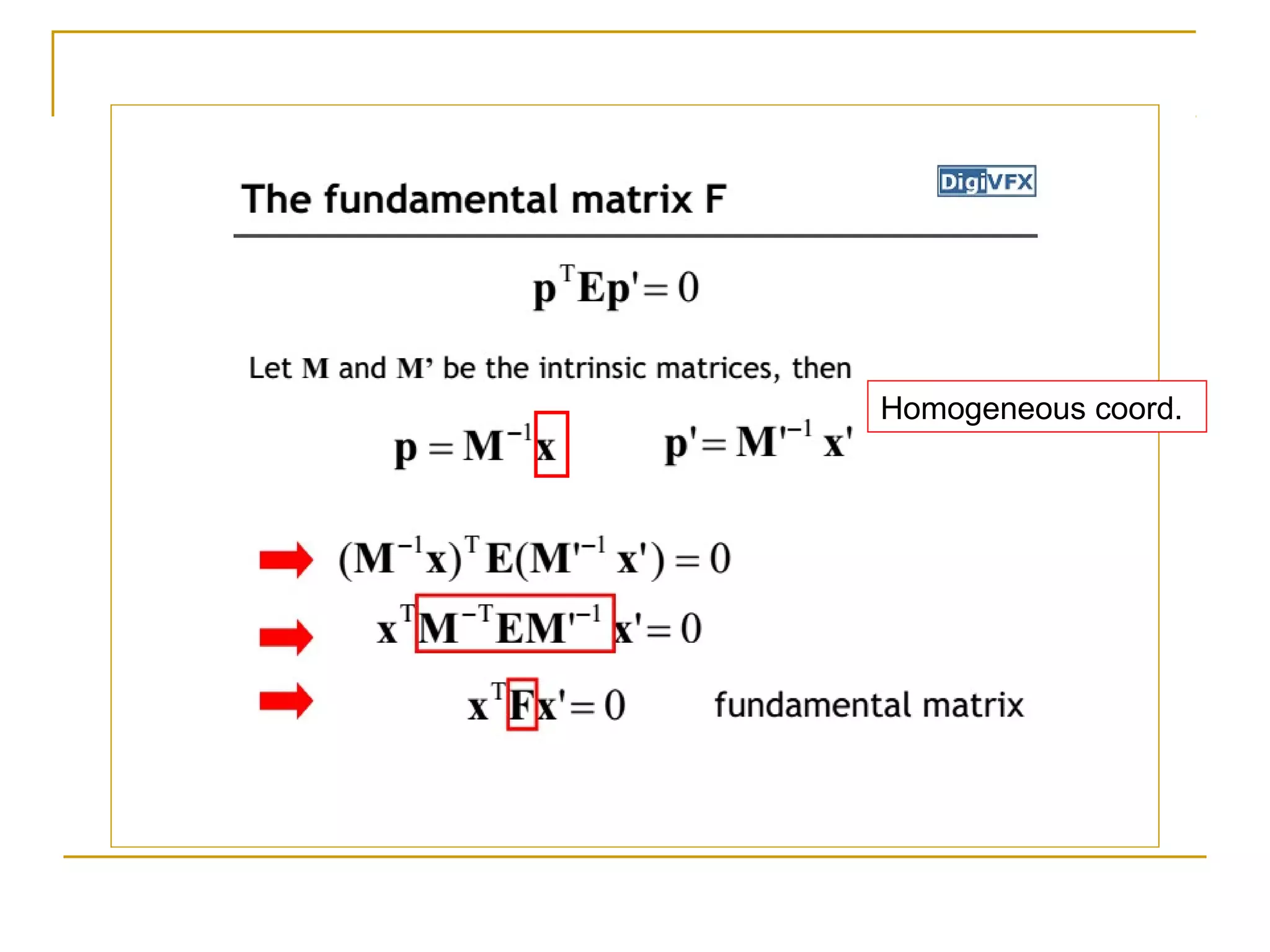 Fundamental matrix | PPT