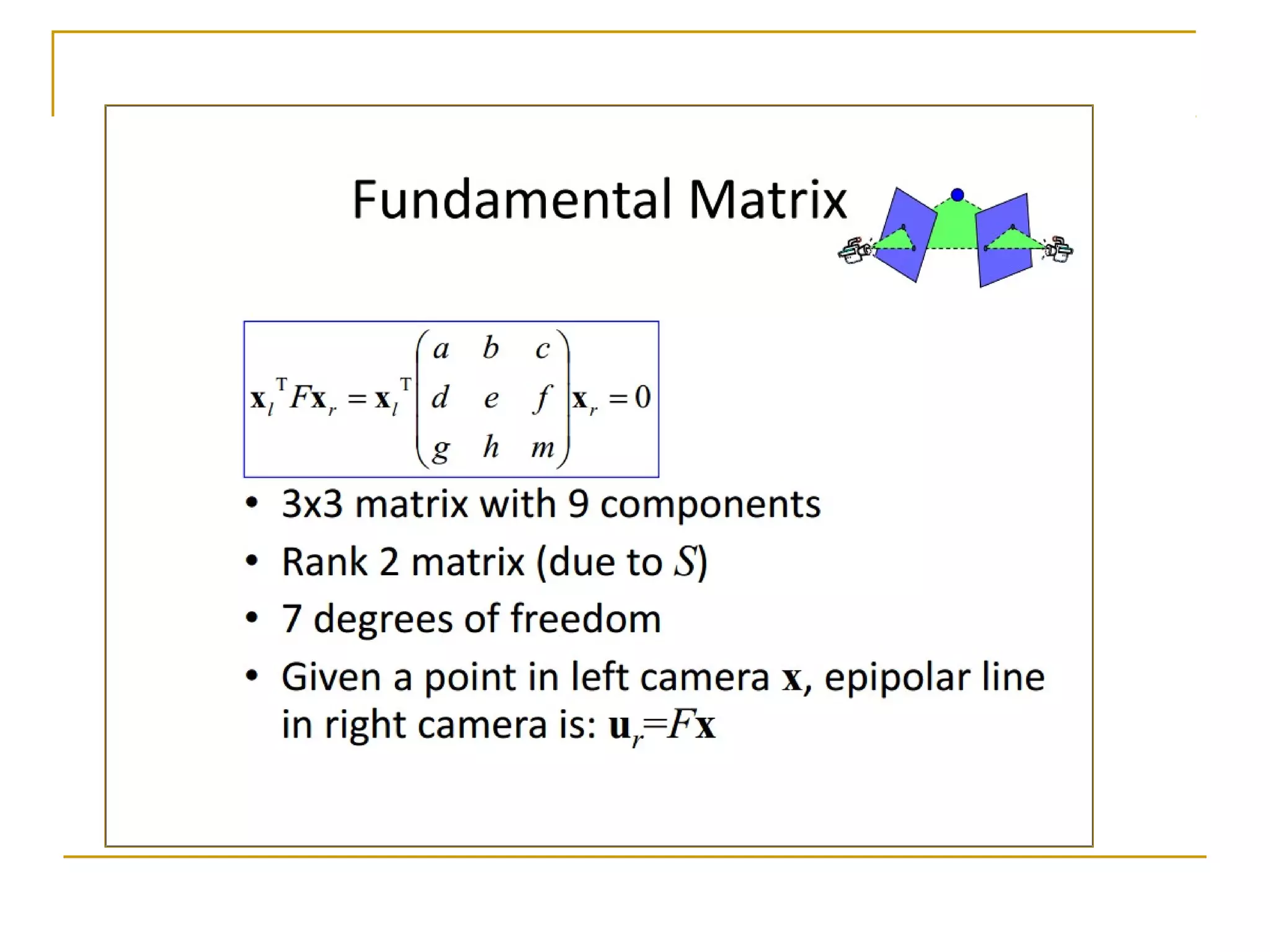 Fundamental matrix | PPT