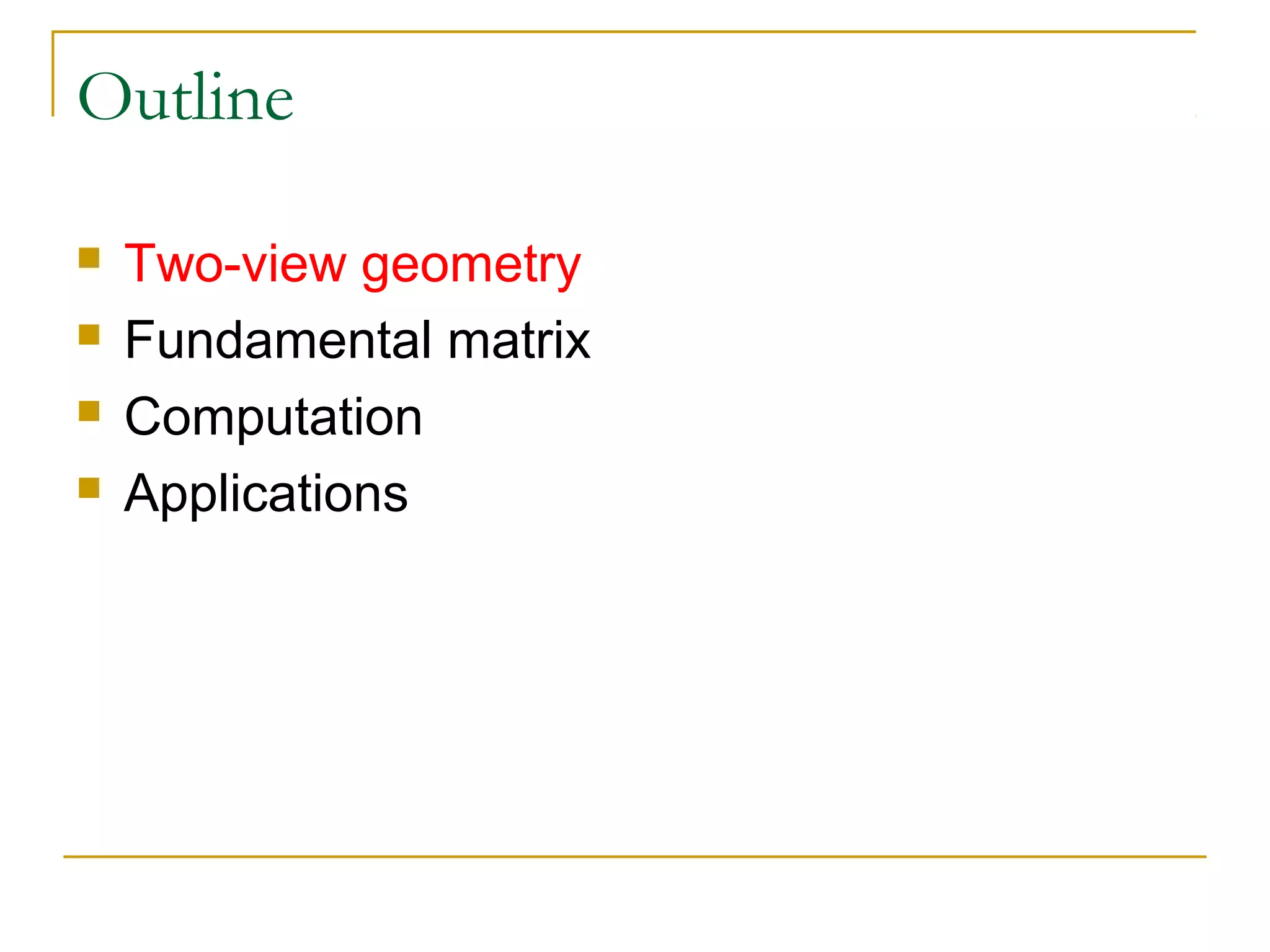 Fundamental matrix | PPT