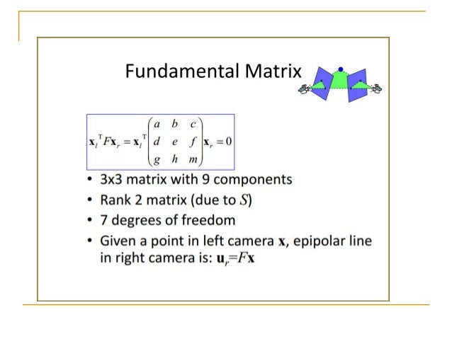 Fundamental matrix