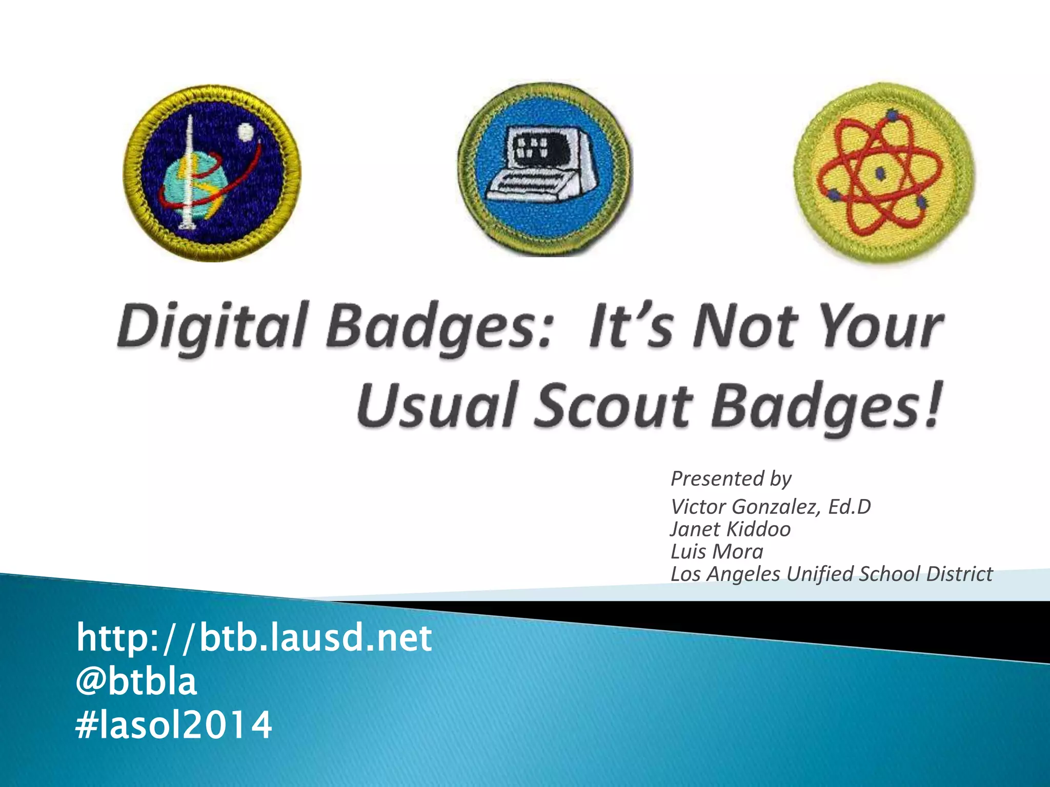 ALAS - Digital Badges - It's not your usual scout digital badge! | PPTX